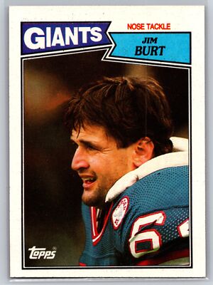 1987 Topps #22a Jim Burt New York Giants | eBay