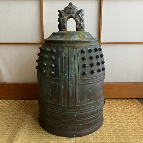 Vintage Japanese Copper Temple Bell – Buddhist Instrument – H.47cm / 18 ...