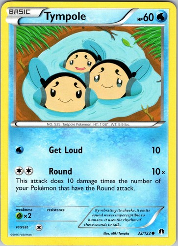 Pokemon TCG Tympole XY BREAKpoint 33/122 Regular Common Card NM | eBay