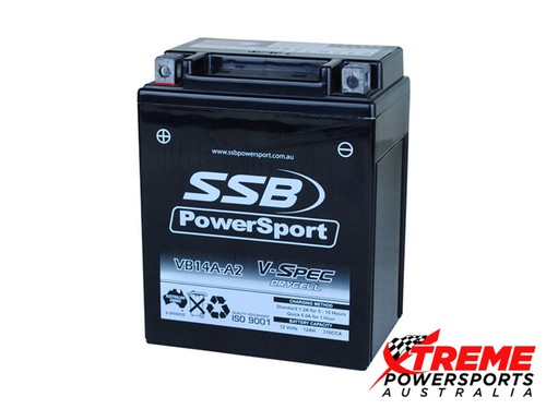 SSB 12V V-SPEC DRY CELL 310 CCA AGM BATTERY YAMAHA YTM225DX YTM 225DX ...
