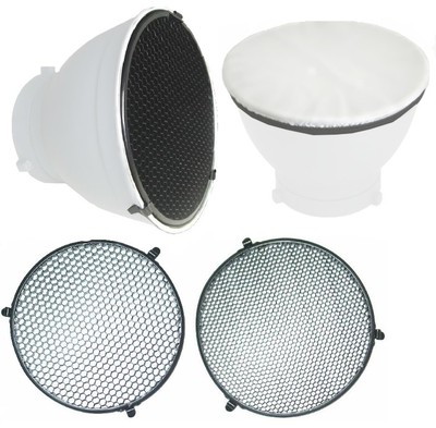 6.5" 20° 40° Honeycomb Grid Diffuser Sock Set for Bowens Standard ...