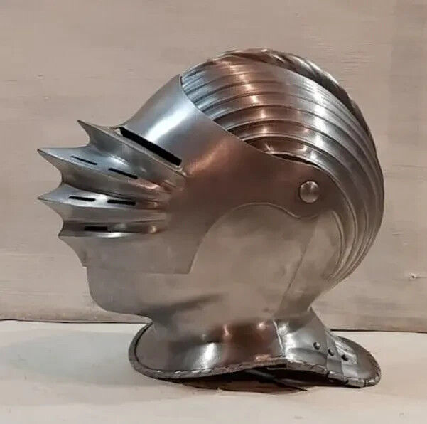 Medieval Close Helmet Armor Helmet knight Larp Helmet | eBay