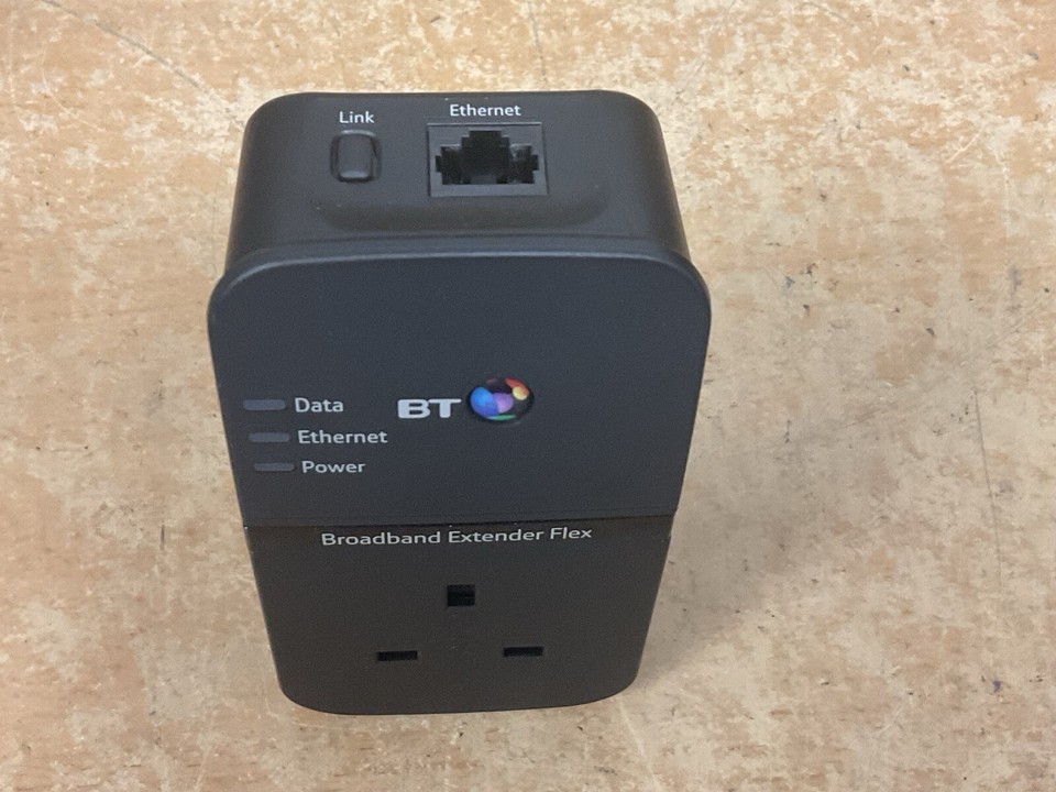 BT Broadband Powerline Extender Flex 500 - HomePlug AV Ethernet Adapter ...
