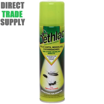 Dethlac Insecticidal Lacquer Spray Ground Insect Spray Indoor & Outdoor ...