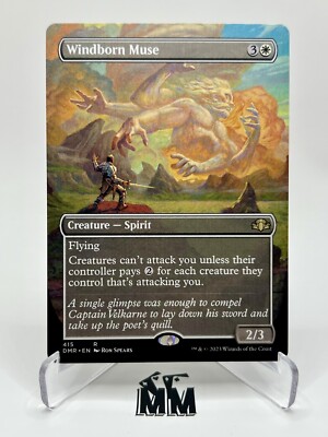 MTG Dominaria Remastered BORDERLESS R Windborn Muse #415 | eBay