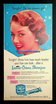 Lustre-Creme Cream Shampoo 1951 Trade Print Magazine Ad Poster ADVERT ...