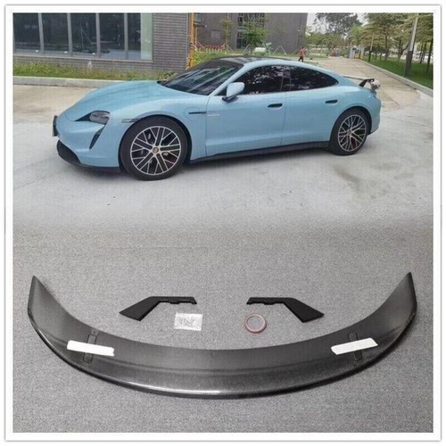 Real Carbon Fiber Rear Trunk Spoiler Wing For Porsche Taycan 2020-2023 ...