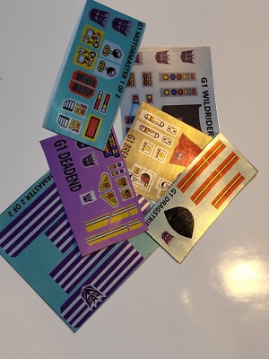 Transformers G1 Repro Stickers For G1 Stunticons ALL FIVE | eBay