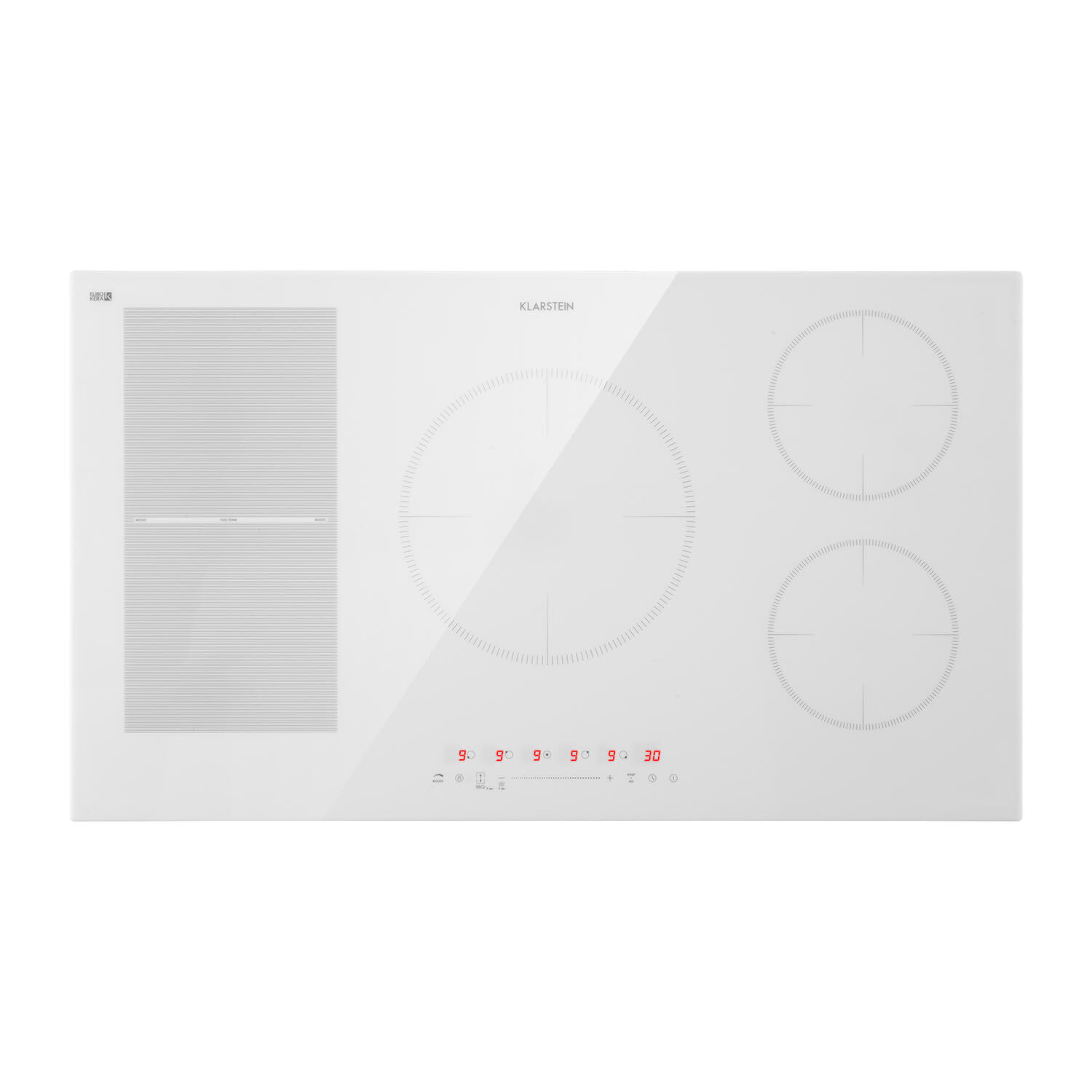 Induction Hob 90 cm 5 Ring Glass Ceramic Electric Induction Range ...