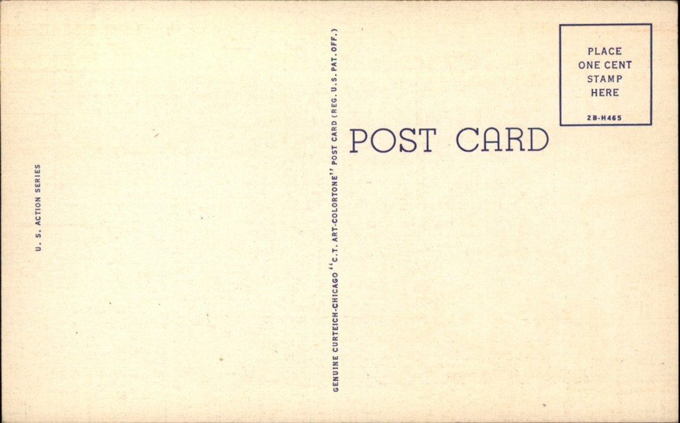 Airplane Carrier Battleship Heavy Cruiser vintage military postcard ...