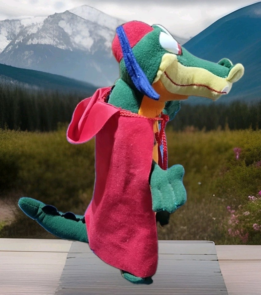 Vintage Fantasia Ben Ali Gator Plush Doll Toy Disneyland Walt Disney ...