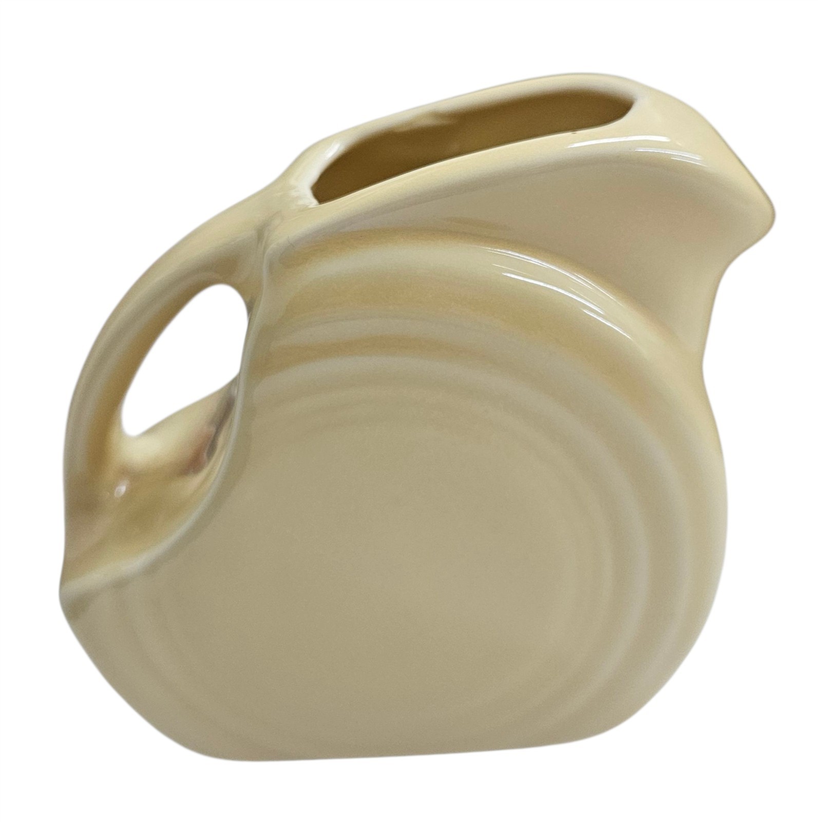 Fiesta - Yellow Mini Disk Pitcher Ceramic Homer Laughlin Home Decor | eBay