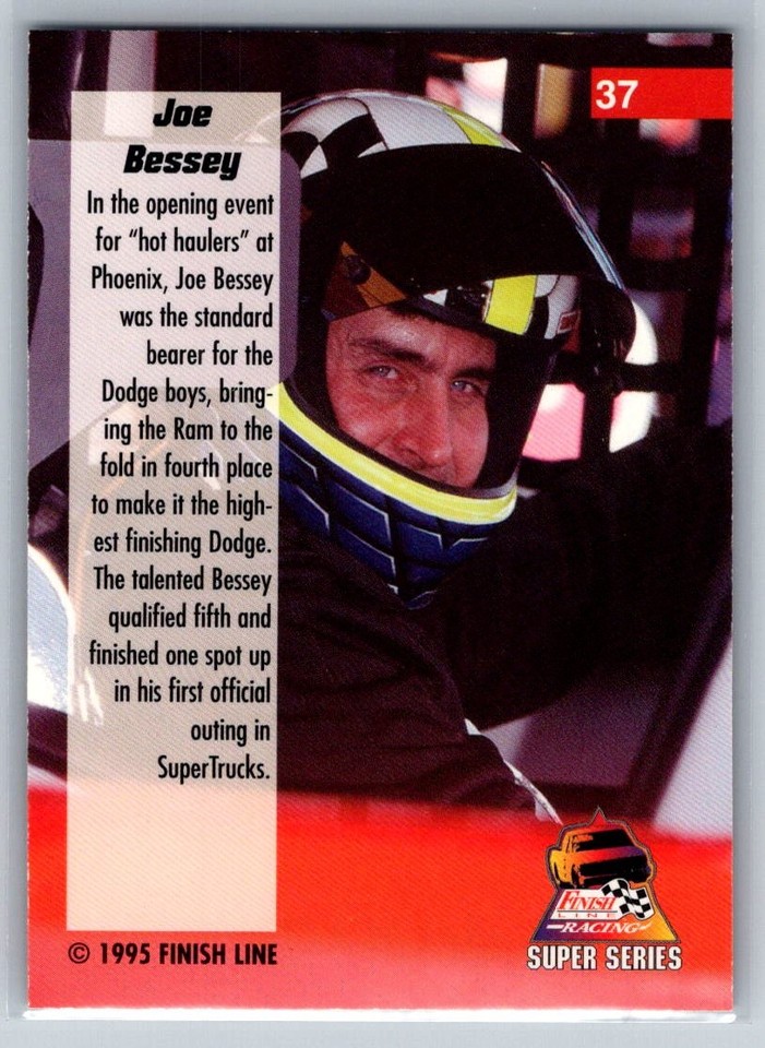 1995 Finish Line Super Series #37 Joe Bessey Grandaddy Racing | eBay