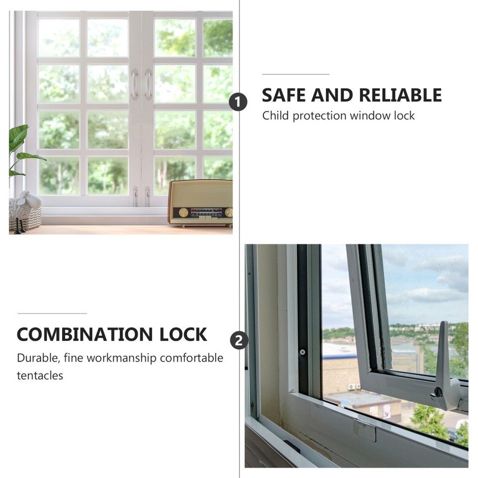 4 Pcs Window Anti-theft Lock Locking Locks Heavy Duty Sash Child for ...