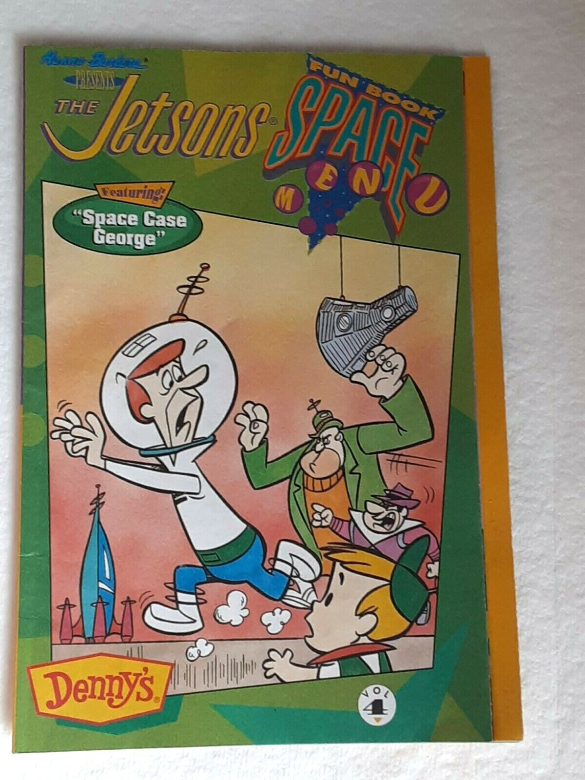 Wendys Dennys Kids Menu Comic Bk Fergie Furbelow Jetsons Toys 1990 ...