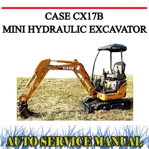 CASE CX17B MINI HYDRAULIC EXCAVATOR FACTORY WORKSHOP SERVICE REPAIR ...
