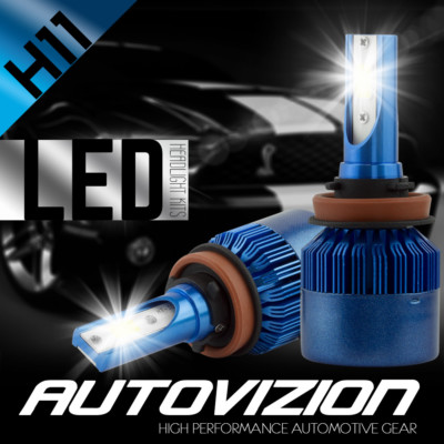 AUTOVIZION LED HID Headlight kit H11 6000K for 2003-2006 Chevrolet SSR ...