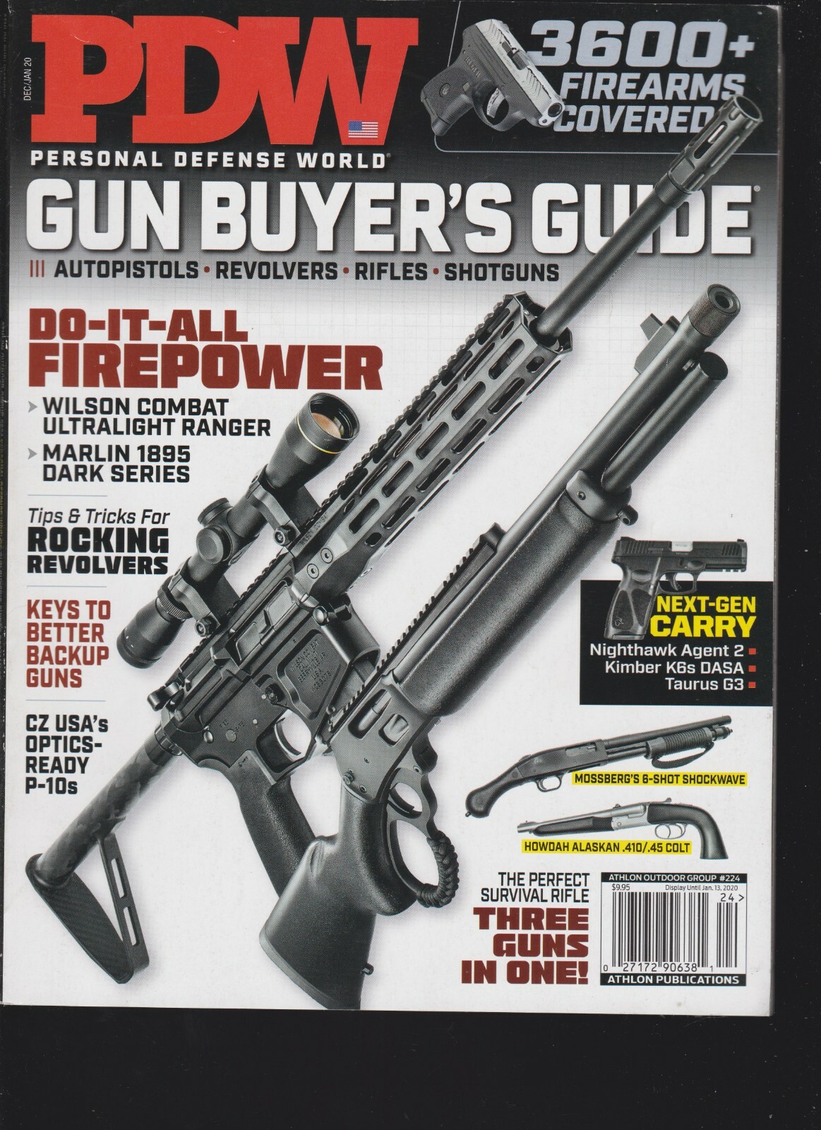 PDW Personal Defense World Magazine #224 DEC/JAN 2020,AUTOPISTOLS ...