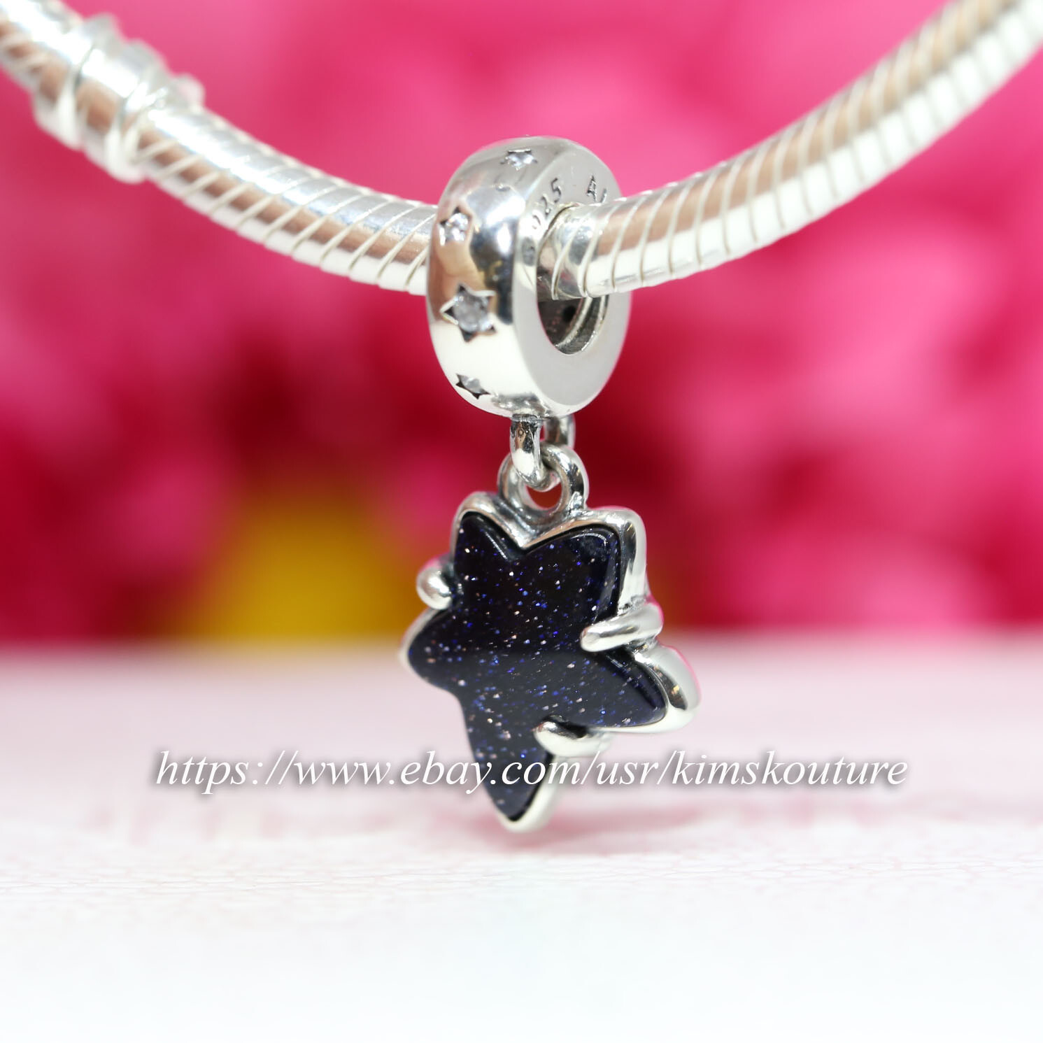 Authentic Pandora Celestial Galaxy Star Murano Sterling Silver ...
