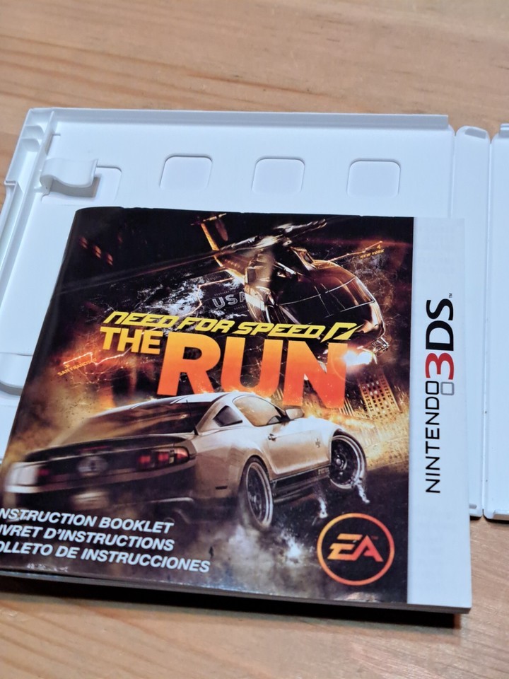 Need for Speed: The Run (Nintendo 3DS, 2011) Complete in Box CIB Tested ...