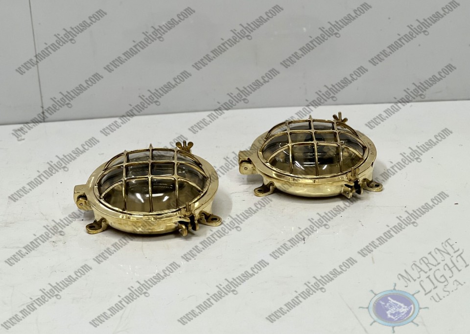 Retro Marine Solid Brass Ship Bulkhead Wall/Ceiling Mount Deck Light ...