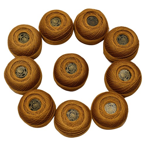 Red Rose Crochet Threads Cotton Weaving Yarn Balls Mercerized ...