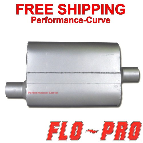 2 Chamber Performance Exhaust Street Muffler FLO-PRO Super V - 2" O/C ...