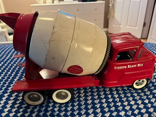 VINTAGE RED STRUCTO READY MIX CEMENT MIXER | eBay