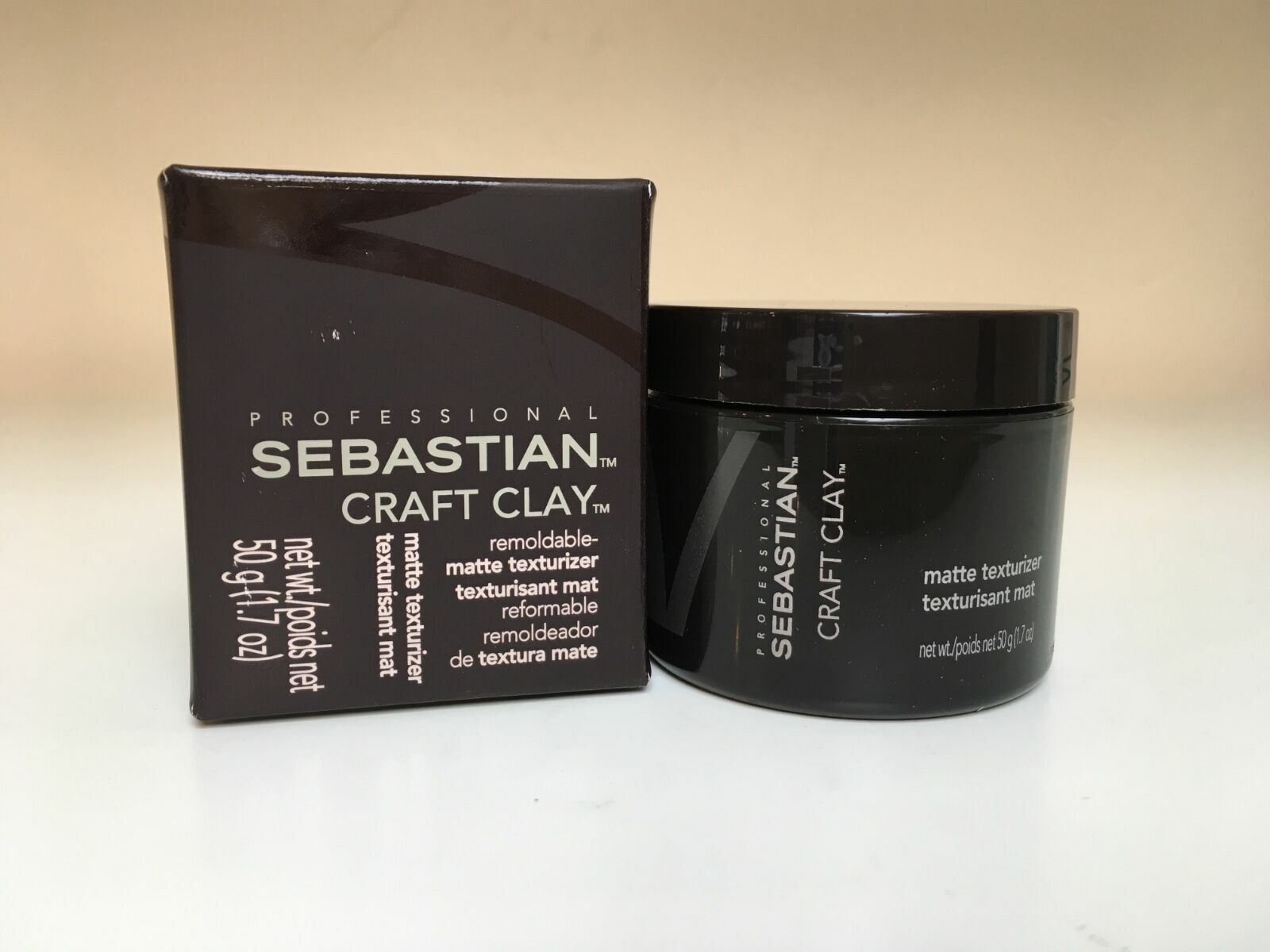Sebastian Craft Clay Remoldable Matte Texturizer Hair Clay - 1.7oz for ...