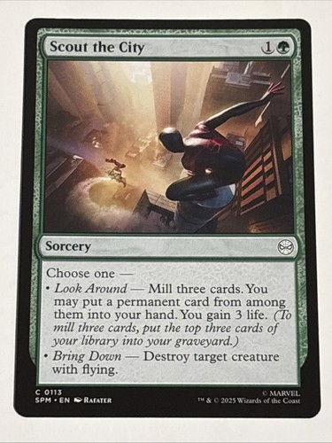 MTG Universes Beyond: Spider-man Scout the City 0113 NM | eBay