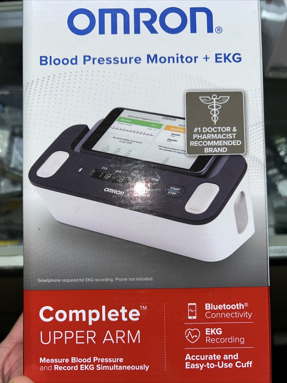 Omron BP7900 Wireless Upper Arm Blood Pressure Monitor + EKG NEW Sealed ...