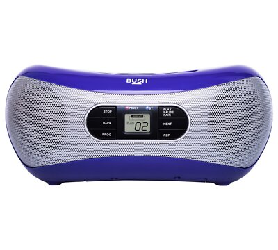 Bush Portable CD Player Boombox with FM Radio & Bluetooth - Purple ...