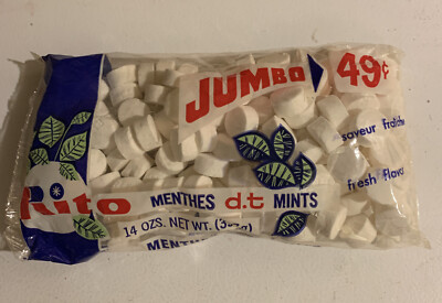 Vintage Jumbo Bag Rito Canada Mints NOS Unopened Full Sealed | eBay