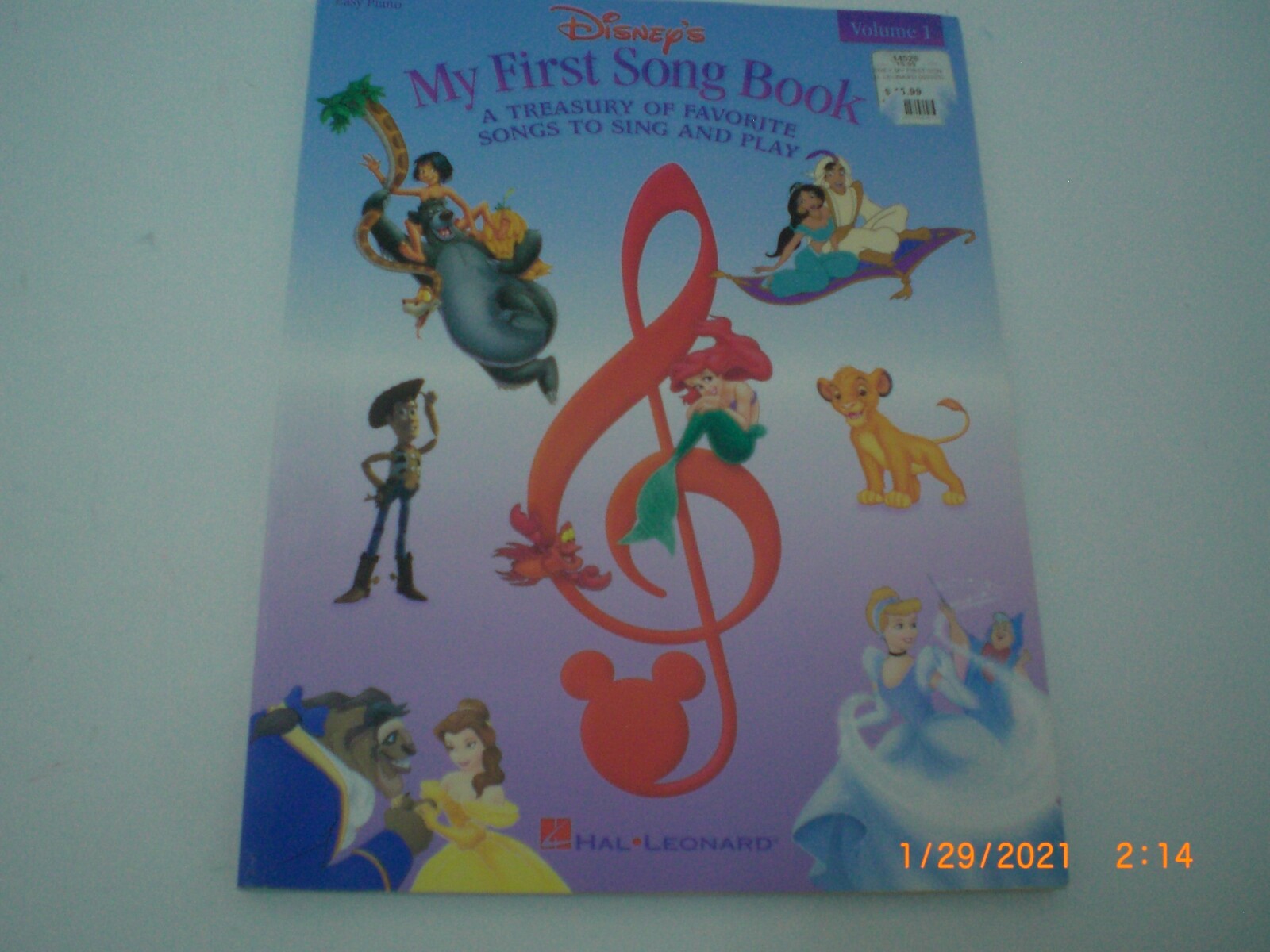 Disney My First Song Book a Treasury of Favorite Songs To Sing and Play ...