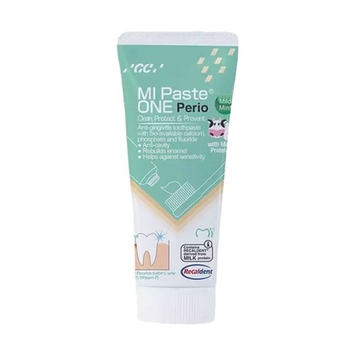GC MI Paste ONE Perio Fluoride and Recaldent 35mL Tube MILD MINT EXP ...