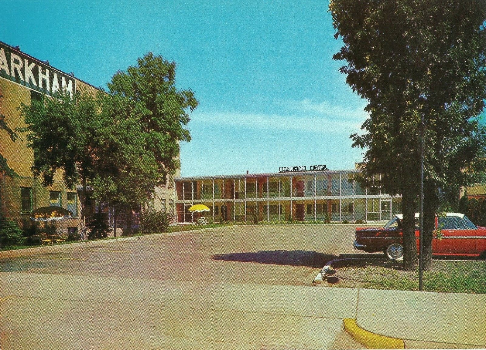 Bemidji MN Scene - unused large postcard 9 x 6 1/2 Markham Hotel ...