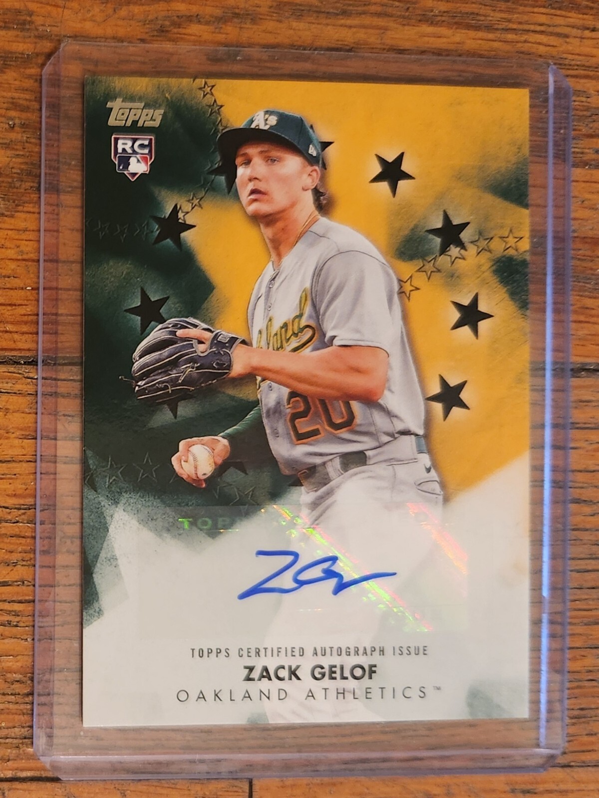 2024 Topps Series 1 Zach Gelof Baseball Stars Black RC Auto #/199 SP ...