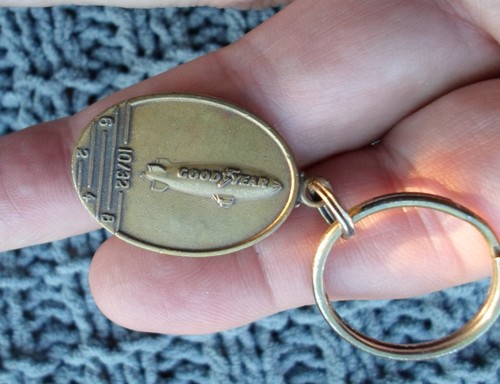 Vintage GOODYEAR BLIMP - KEYCHAIN key fob - Tire + Rubber Co ...