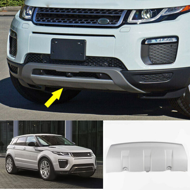 For Range Rover Evoque 2016-2019 Matte Silver Front Bumper Bottom Guard ...