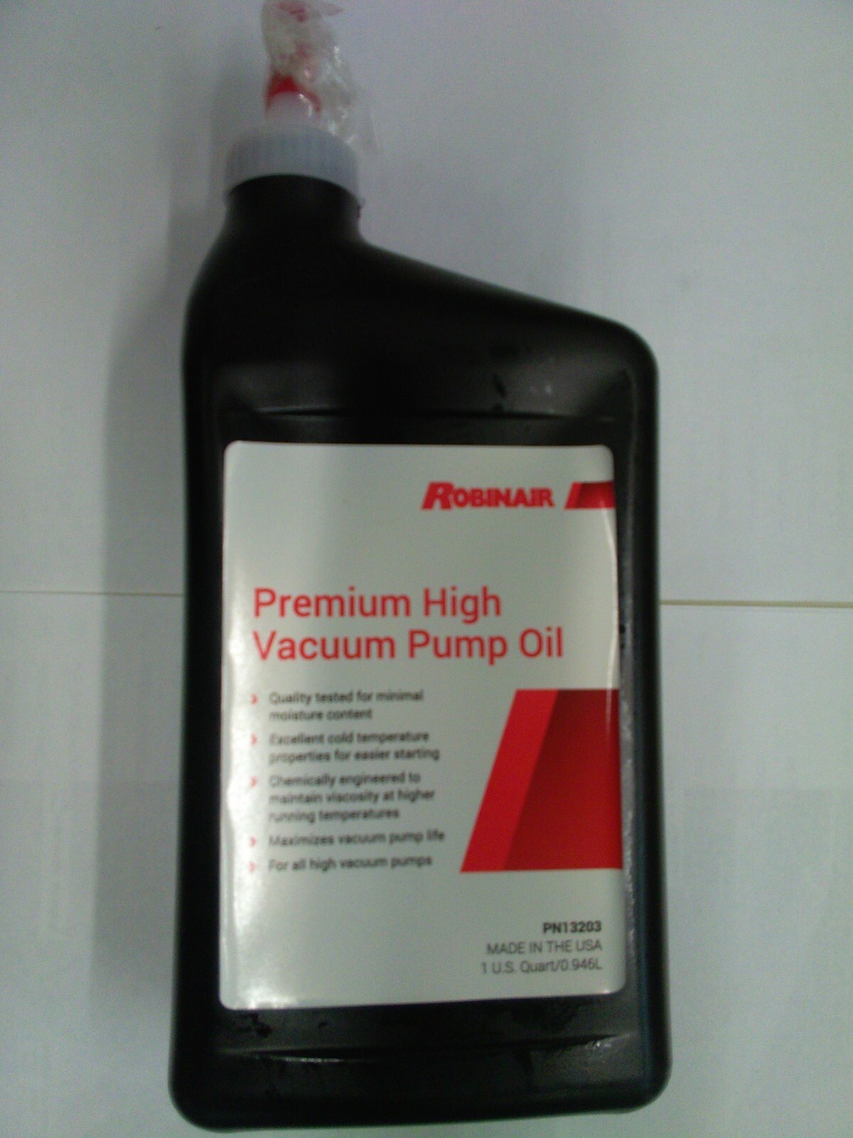 Robinair 13203 Premium High Vacuum Pump Oil 1 Quart for sale online | eBay