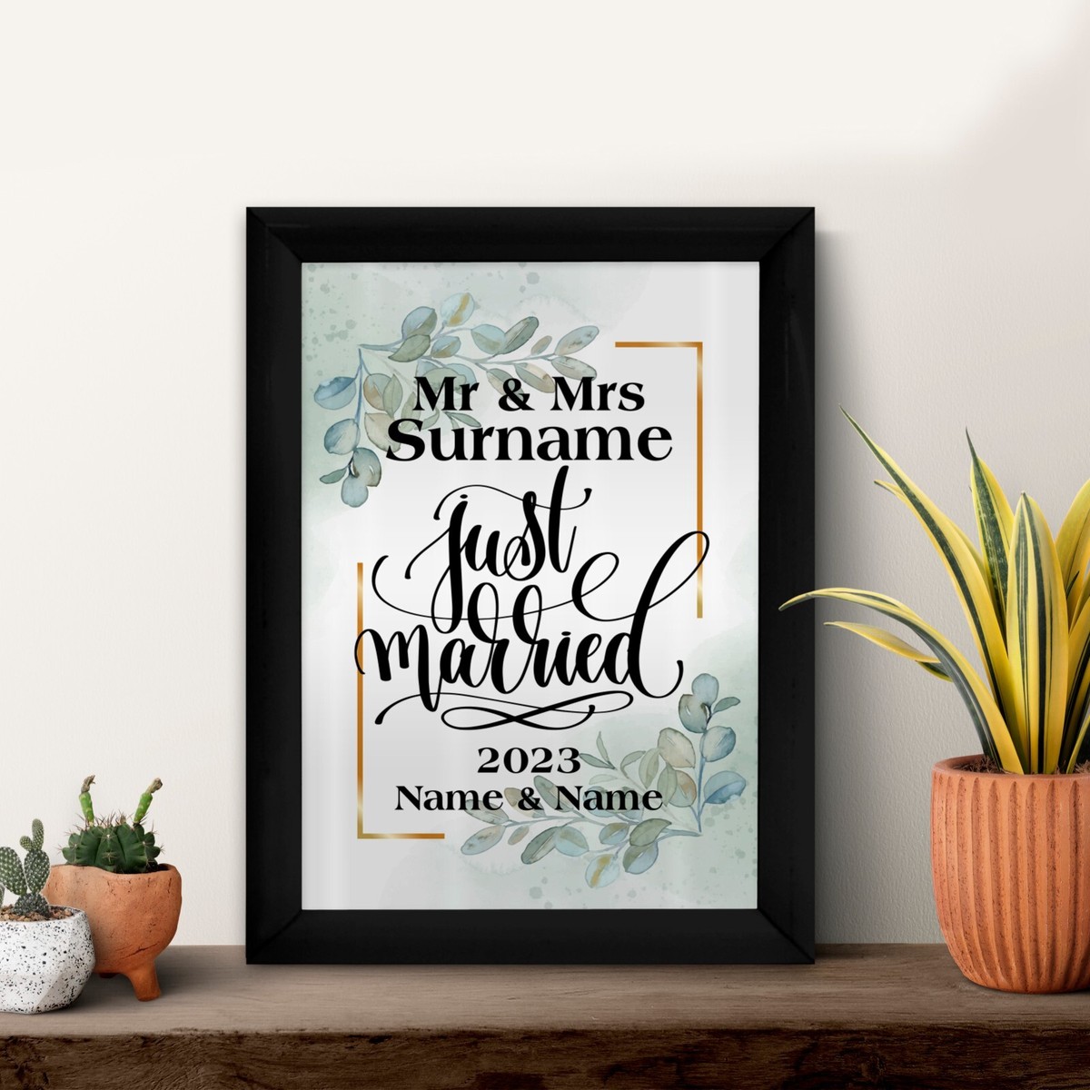 Personalized Just Married Signs Custom Made Personalised Just Married