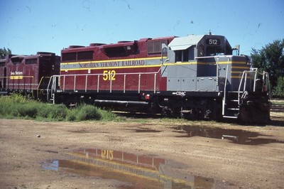 NORTHERN VERMONT Railroad Train Locomotive 512 WATERLOO IA Original ...