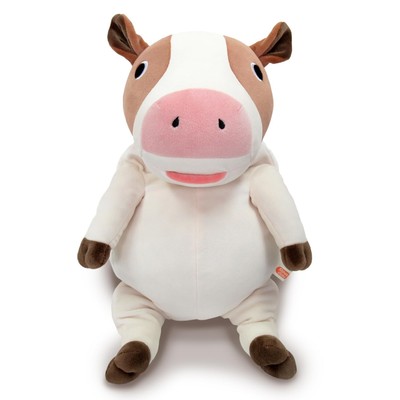 Soft Mochi Series Mochi cow Brown L 22 x 22 x 30cm Stuffed Animal MOCO ...
