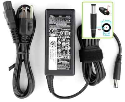 Dell 65W AC Adapter Charger 19.5v Latitude D520 D540 D600 D610 D620 ...