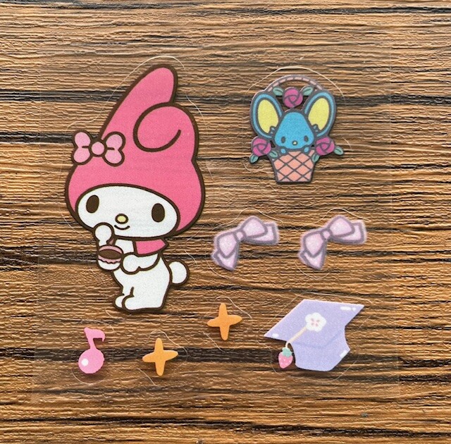 Sanrio My Melody sheets Stickers Hello Kitty And Friends Cute ...
