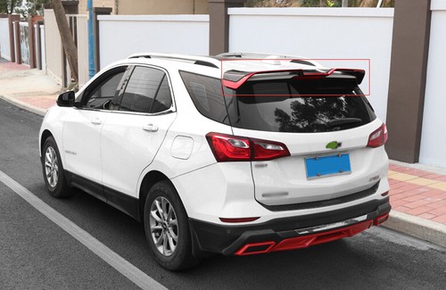 For Chevrolet Equinox 2018-2021 Black + Red Rear Spoiler Tail Trunk Lip ...