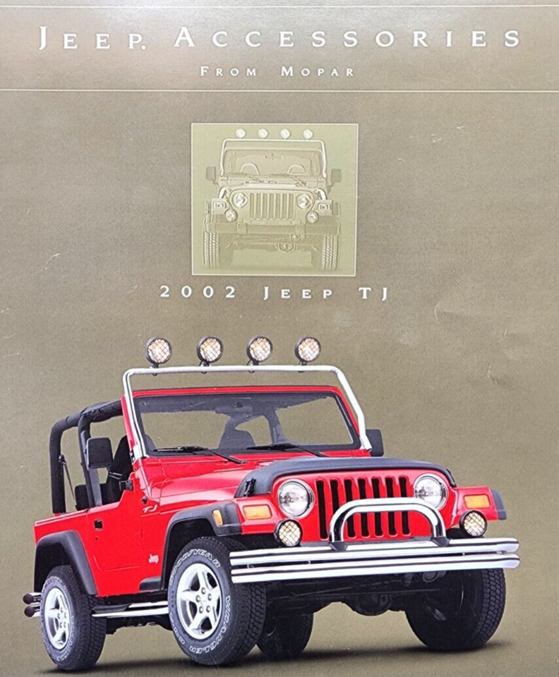 2002 Jeep Mopar Accessories TJ Sales Salesman Showroom Dealer Brochure ...