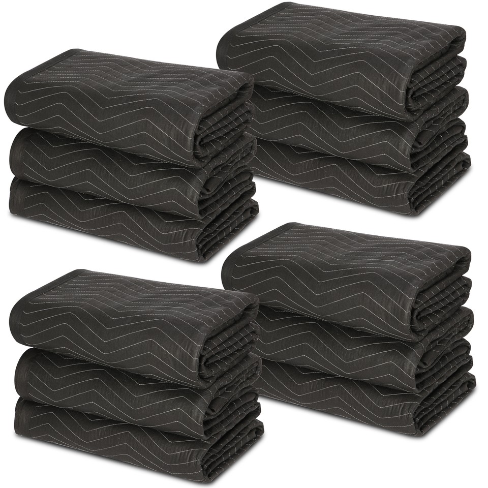 12 Heavy Duty Moving Packing Blankets Ultra Thick Pro 72" x 80 ...