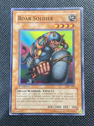 YuGiOh! - Boar Soldier MRL-089 Common 1st Edition Near Mint Magic ...