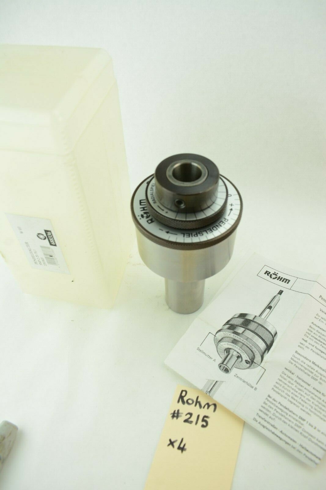 Rohm SMP 2 1-1/2" Shank 20mm bore, 38mm Floating Chuck for Reamers ...